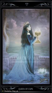 Ý nghĩa lá Queen of Cups trong bộ bài Thelema Tarot
